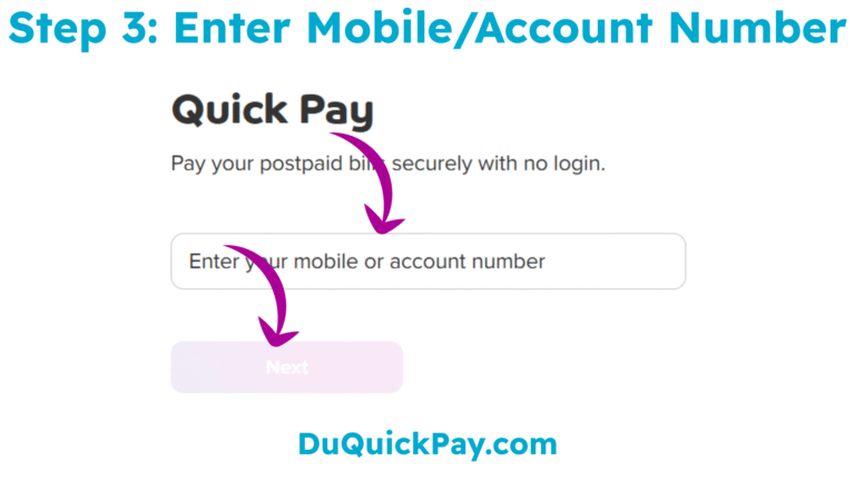 Du Quick Pay: Recharge and Check Balance Online 20226